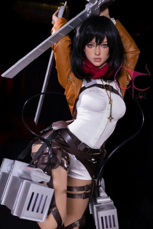Silicone Doll Of Mikasa Ackerman: warrior of Attack on Titan • otakudolls.com
